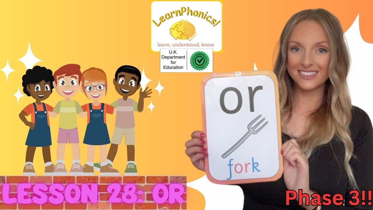Learn the sound 'OR'!: Phonics for kids (Lesson 28) - YouTube