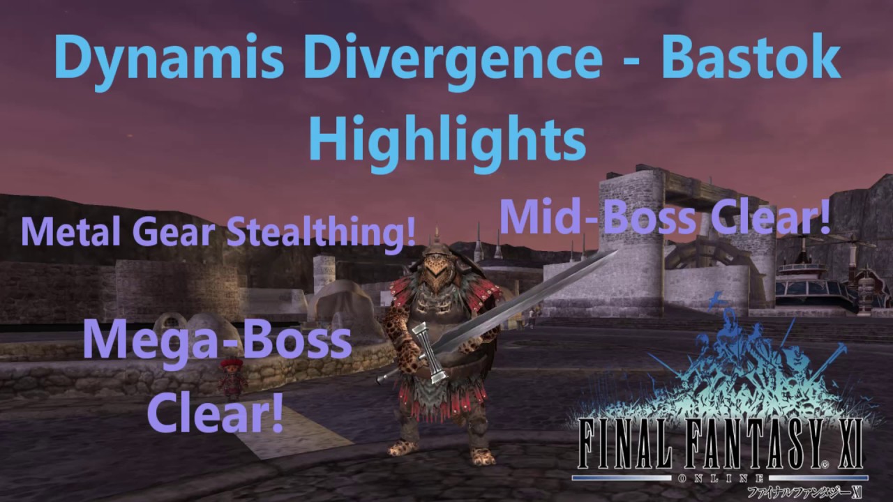 FFXI Dynamis [D] Bastok 1st Run Highlights Mega+Mid Boss Clear - YouTube