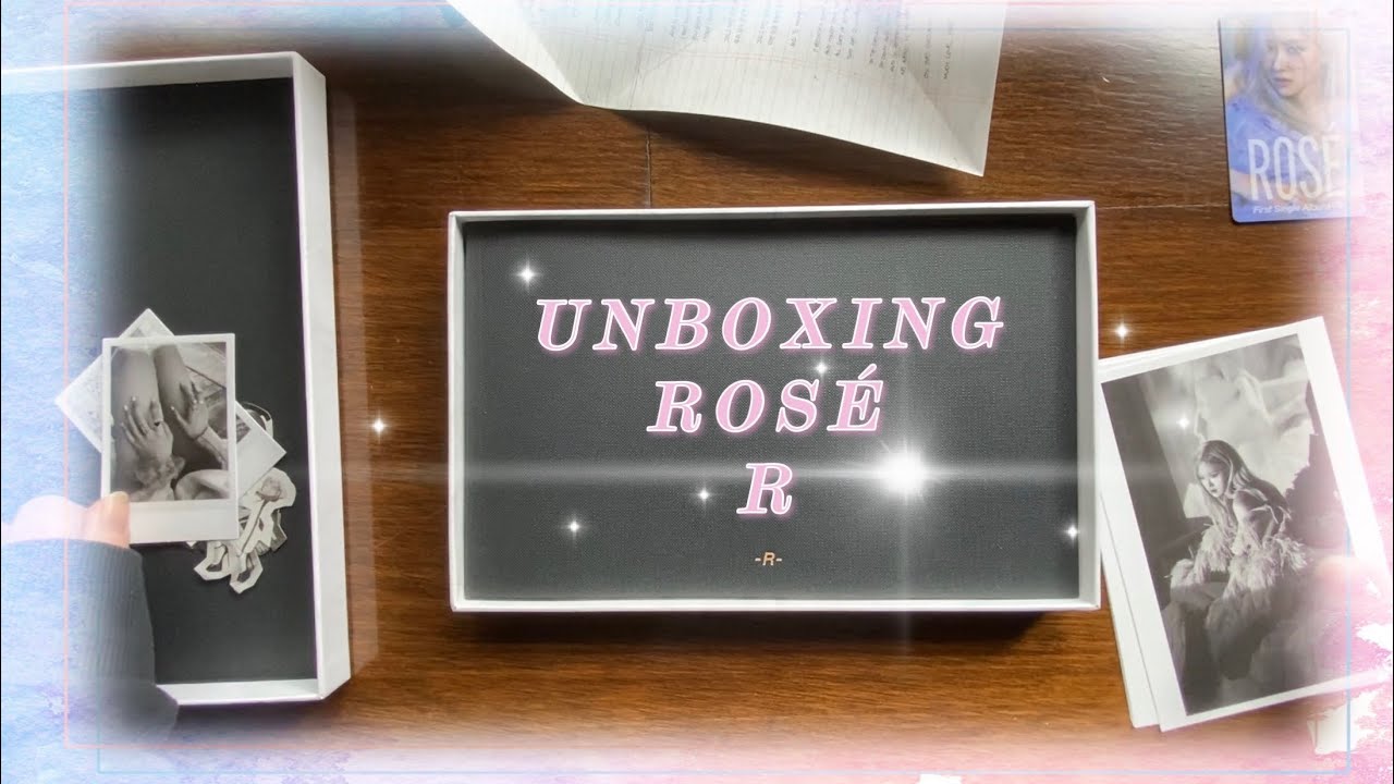 UNBOXING ROSÉ FIRST SOLO ALBUM R // I LOVE HER 😭 - YouTube