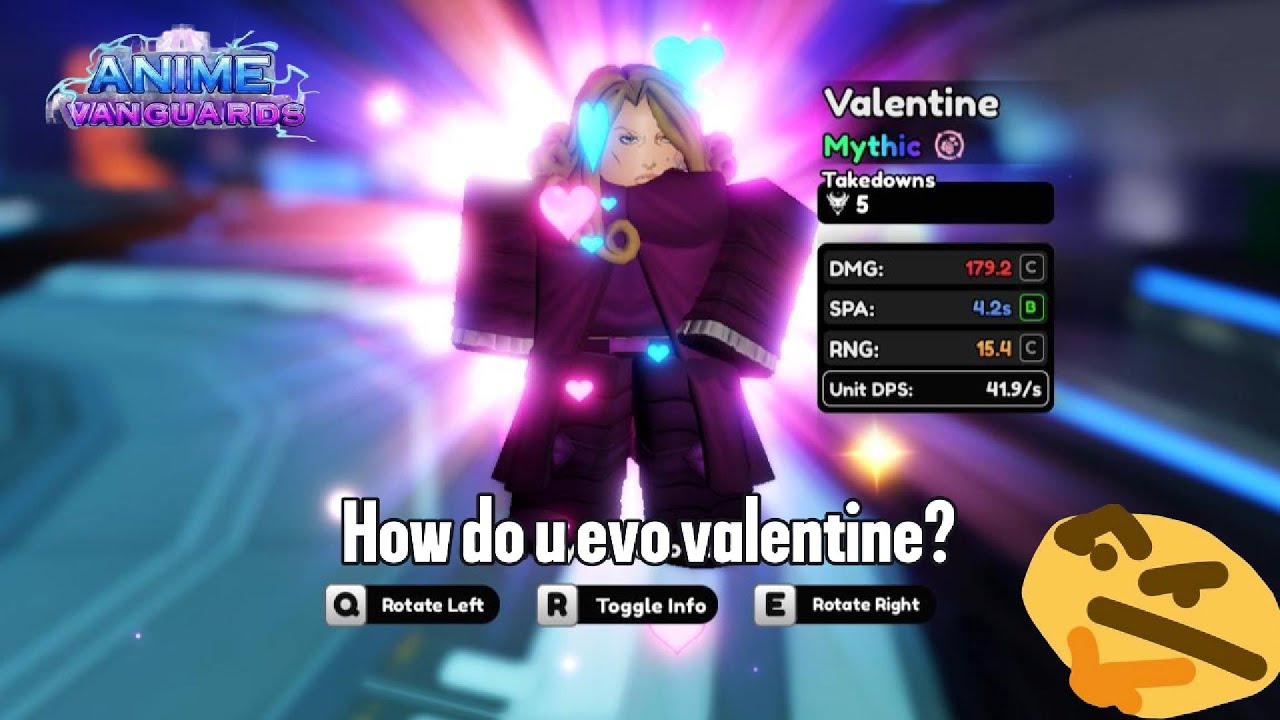 How to evolve funny Valentine in Anime Vanguards - YouTube