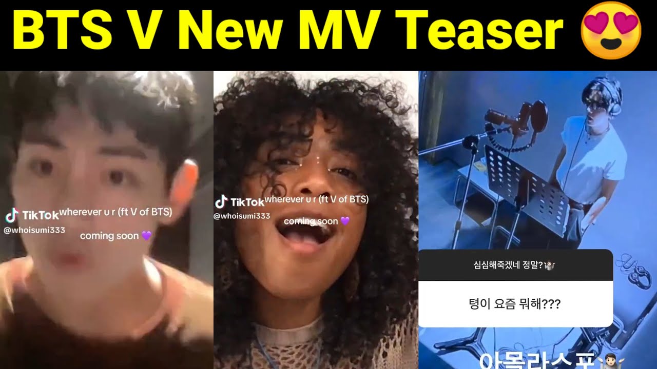 BTS V New MV Teaser Video 😍 V Is Coming 😭 - YouTube