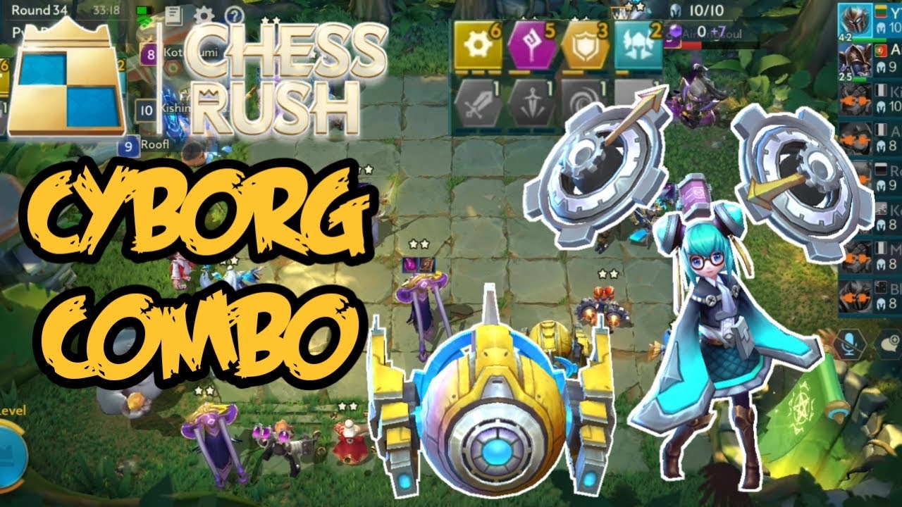 6 CYBORG | BEST COMBO | META SYNERGY | GAMEPLAY | CHESS RUSH - YouTube