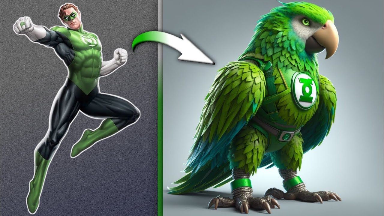 superheroes but parrot 💥 All Marvel characters ( Marvel & Dc ) - YouTube