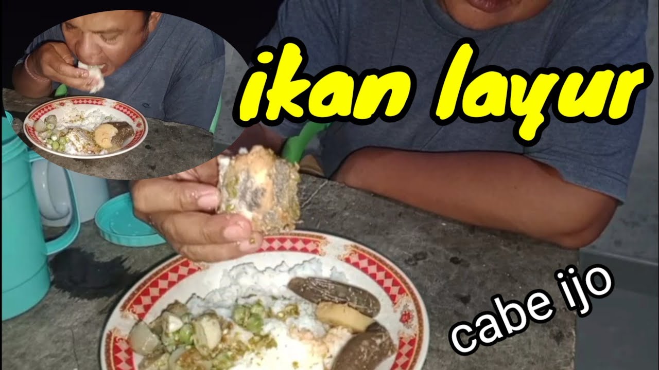 Ikan layur, terong lalap, jengkol cabe ijo - YouTube