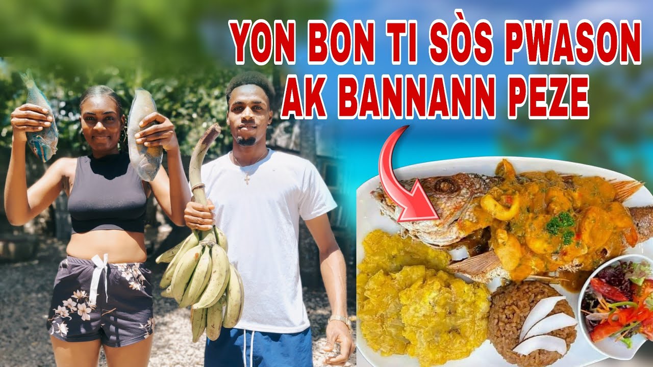 Haïtian Food | Yon bon bannan peze ak pwason bouyi se sa nap manje pou ...