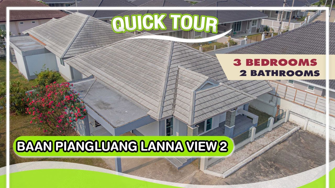 Charming One-Story House in Piang Luang, Lanna Ville 2 || Price: 3,300,000 THB - YouTube