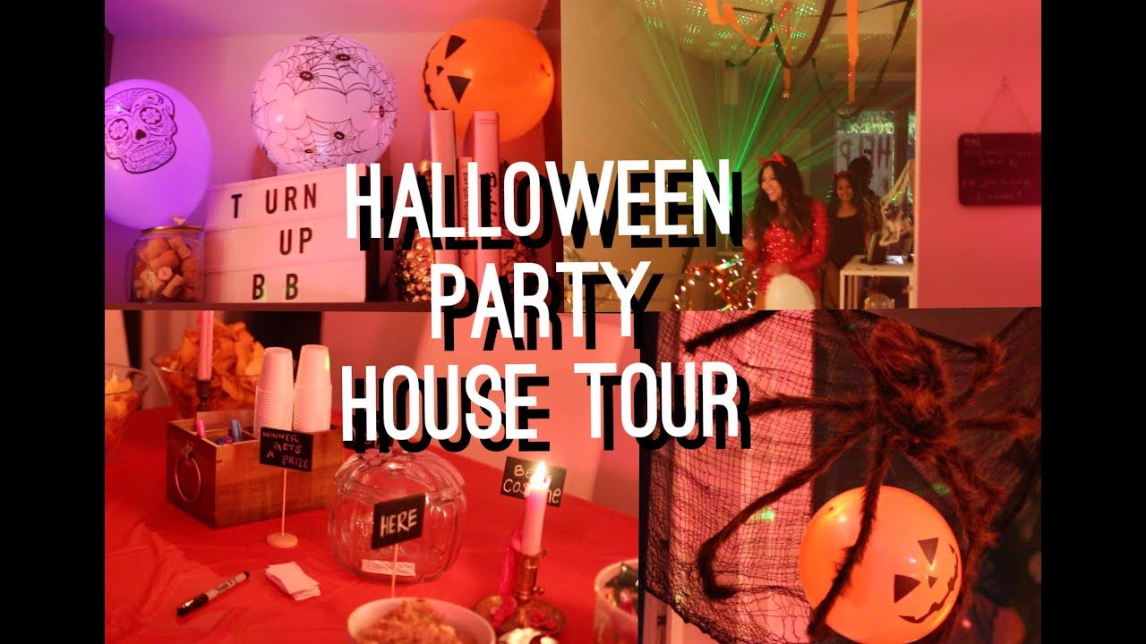 Halloween Party House Tour | viviannnv - YouTube