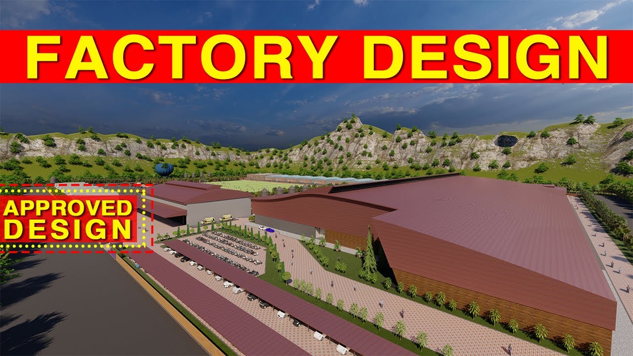 FACTORY DESIGN-ARCHITECTURAL 3D ANIMATION ,INDUSTRIAL AREA - YouTube