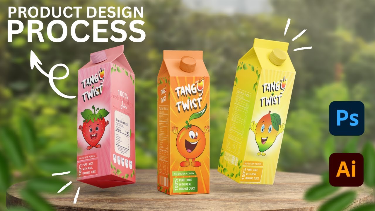 Juice box design || Product design 2024 #productcampaign #logodesign - YouTube