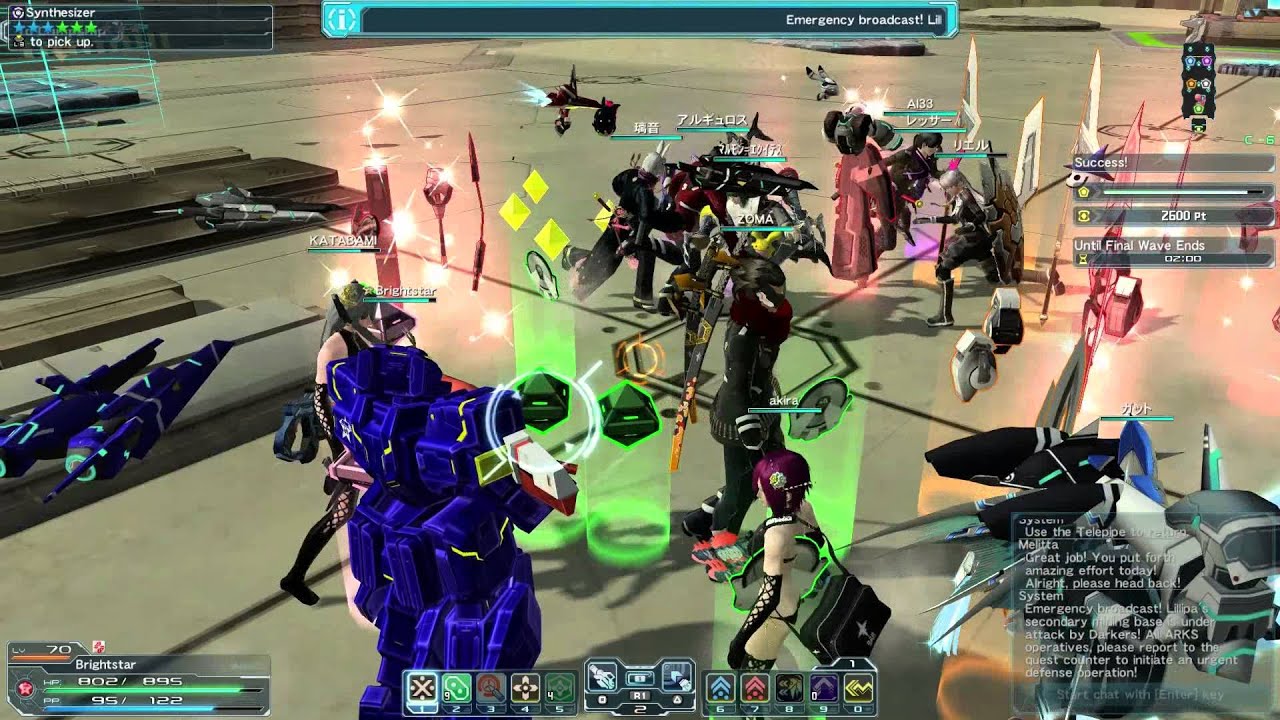 Phantasy Star Online 2 Let's Play - Episode 032 - Base Defense ...