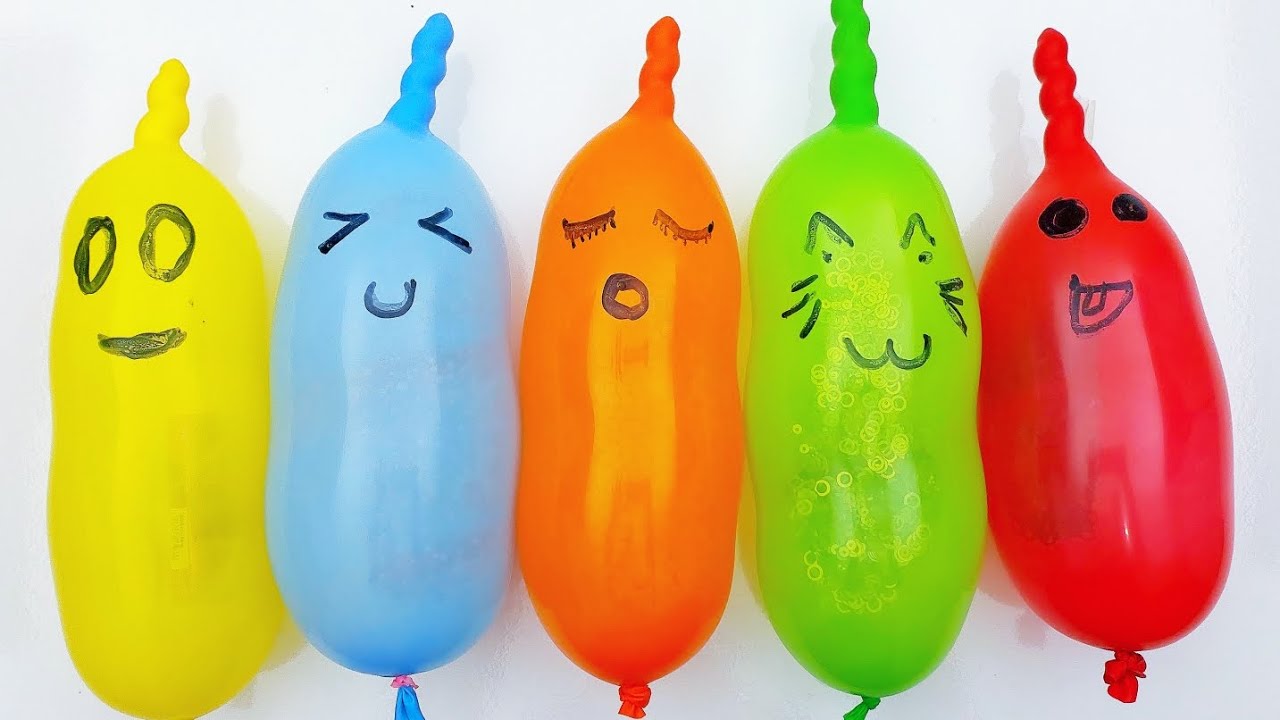 Making Slime with Funny Balloons | #slime making with balloons - YouTube