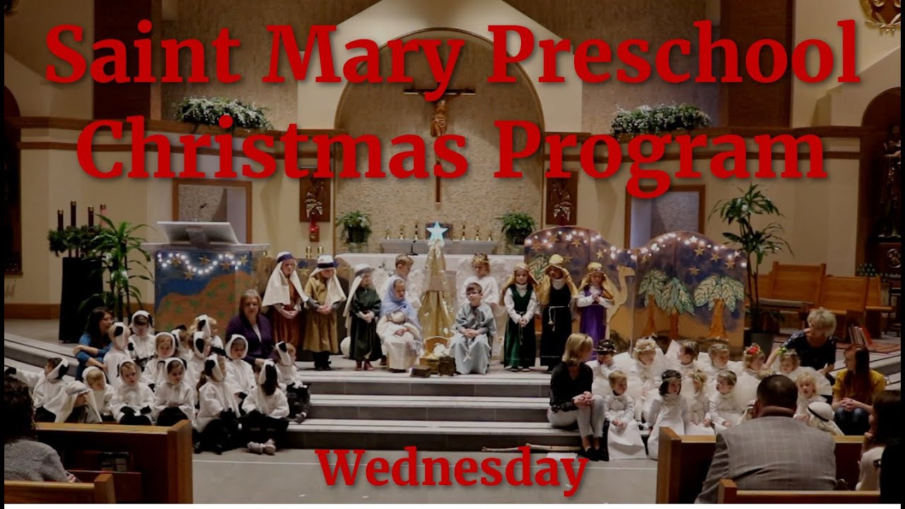 2018 Preschool Christmas Program - Wednesday - YouTube