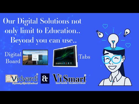 Edtech - Unique Products & Adv Solution || VIDYARDI & VISMART