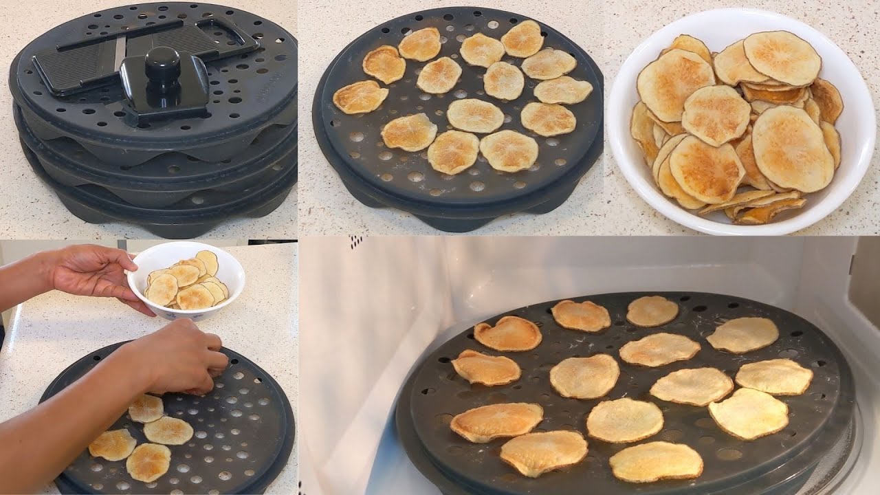 Mastrad Top Chips Microwave Chip Maker and Slicer Set | Demo | No oil ...