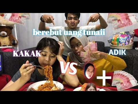 CHALLENGE MAKAN MIE SUPER PEDAS,kaka dan adik - YouTube