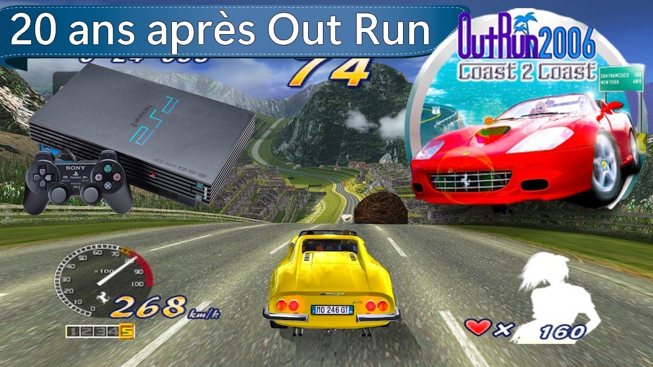 PS2 - Out Run 2006 Coast 2 Coast (sortis 20 ans après Out Run) - YouTube
