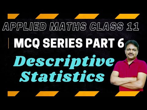 Descriptive Statistics MCQ Series 6 | Applied Maths class 11 | Gaur Classes - YouTube