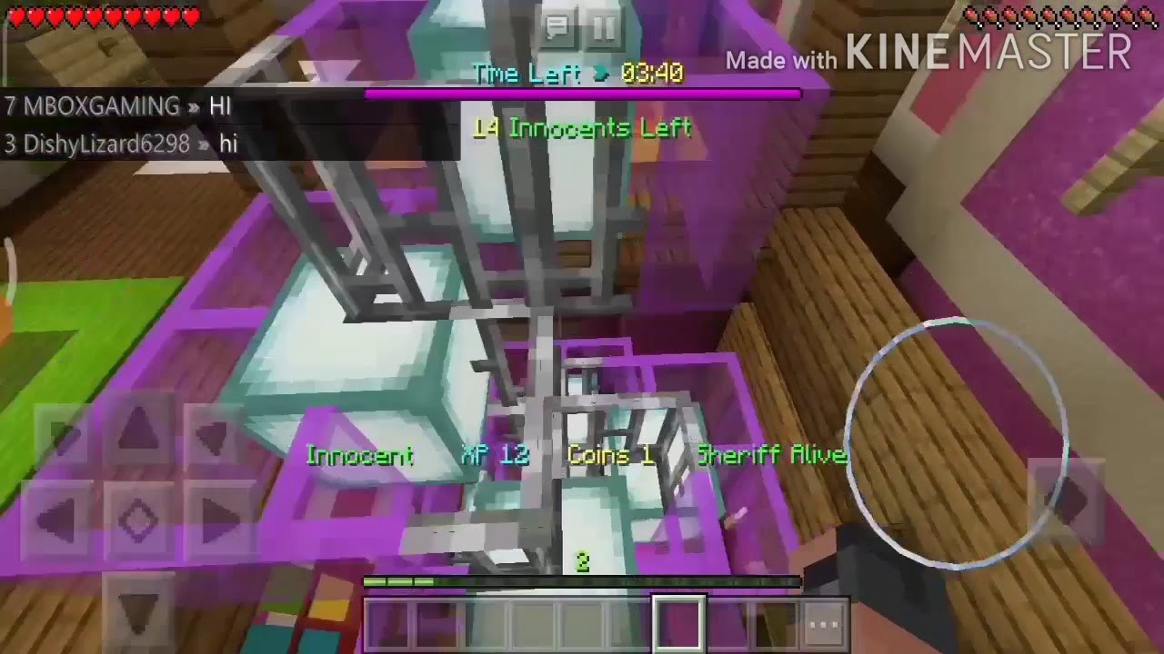 Playing murder mystery in Minecraft The hive server - YouTube