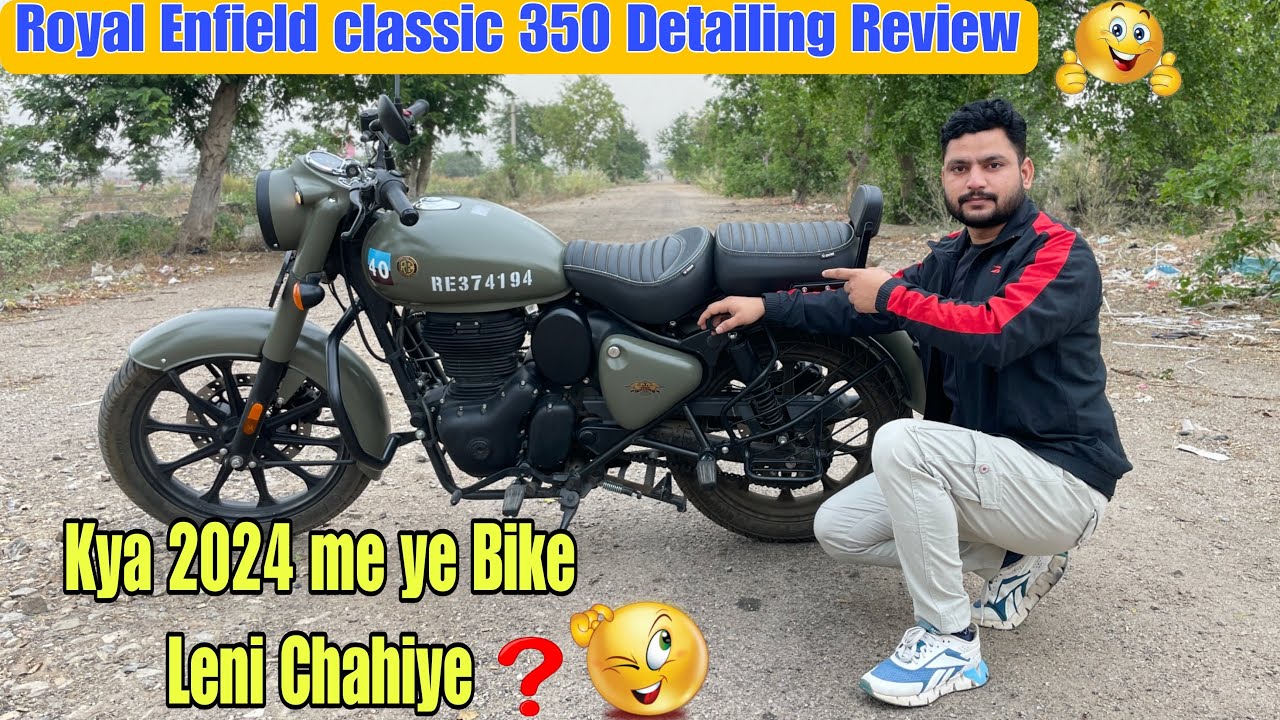 Royal Enfield Classic 350 Detailed Review 2024 | Signals Marsh Grey ...