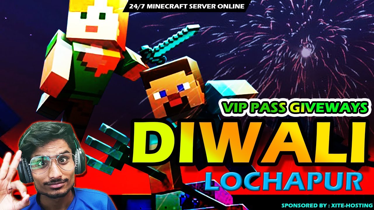 LOCHAPUR 2 VIP Pass Giveaway on this Diwali 24/7 Minecraft Server - YouTube
