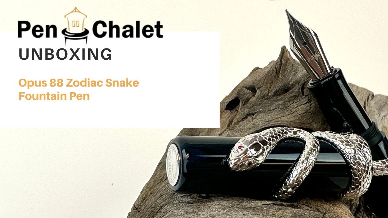 A Serpentine Masterpiece: Opus 88 Zodiac Snake Fountain Pen - YouTube