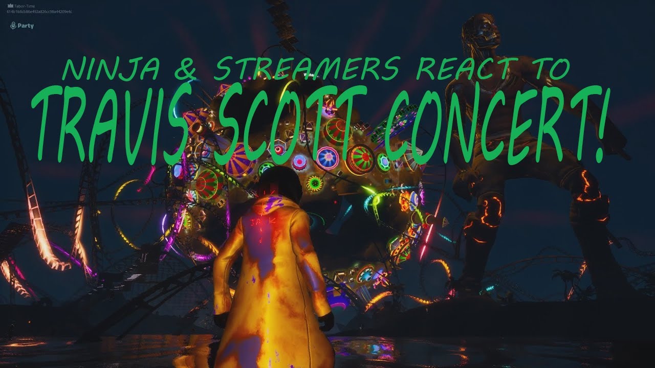NINJA & STREAMERS REACT TO TRAVIS SCOTT CONCERT! - YouTube