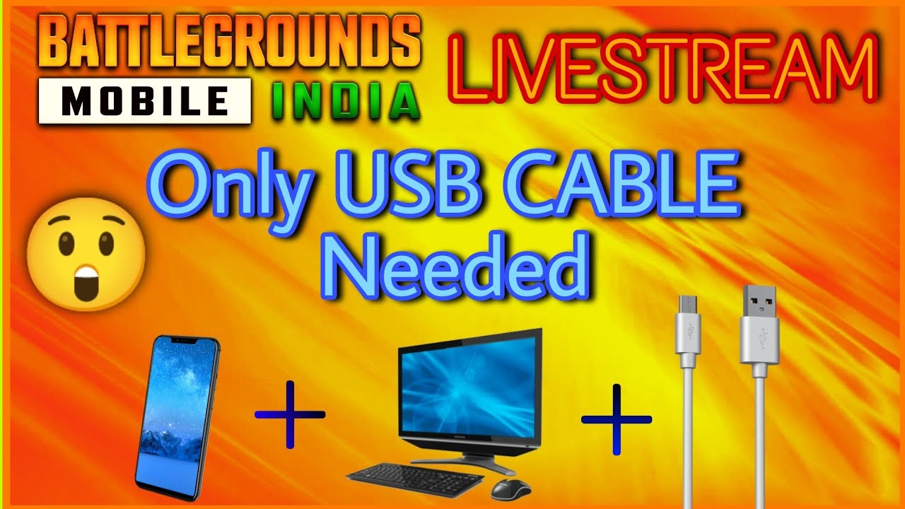 How to Live Stream with USB CABLE Only | No Blur | No Lag | Quality ...