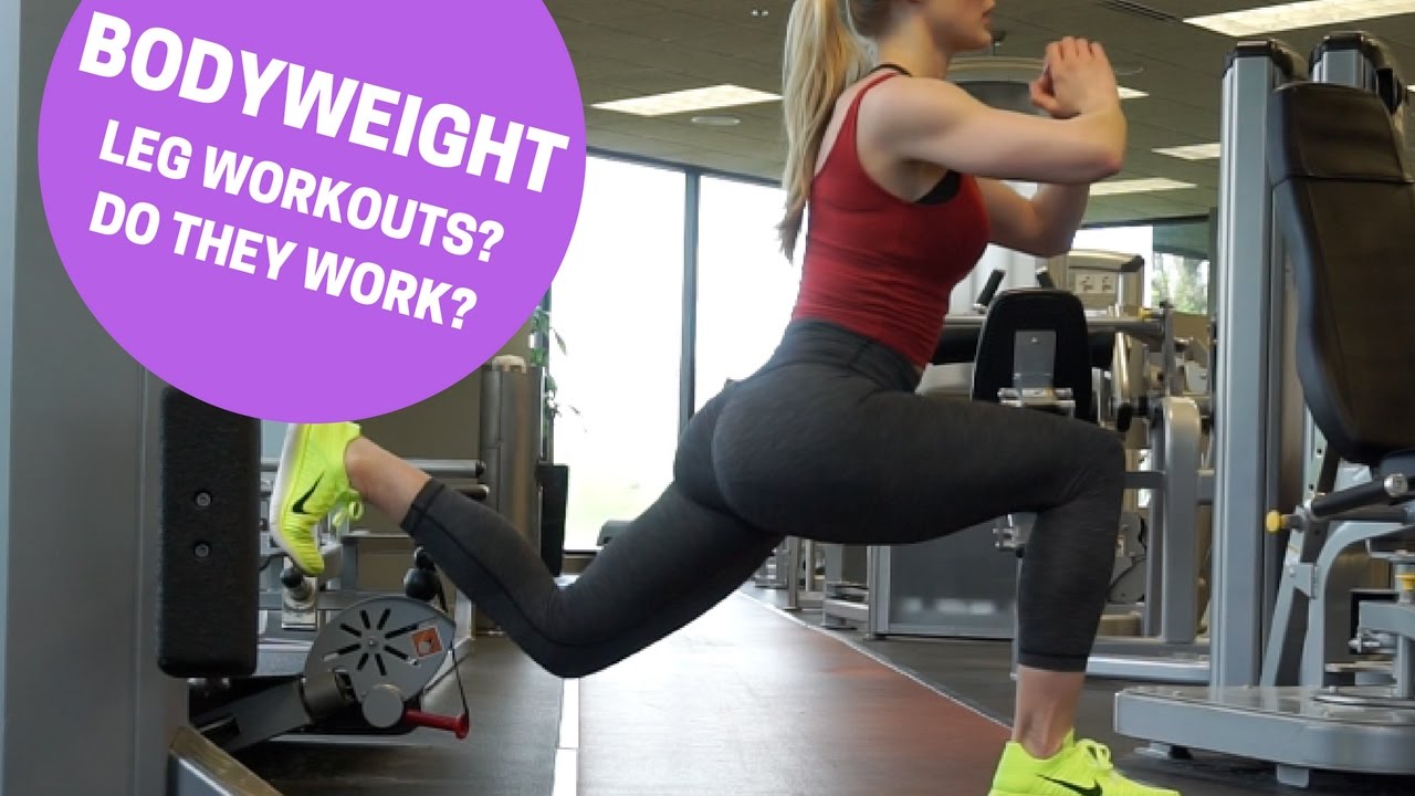 Amazing Body Weight Leg Workout with Katie Miller - YouTube