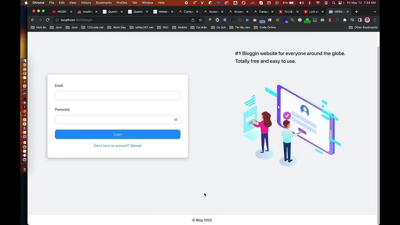 [Đồ án 2023] Blog mern blog reactjs - nodejs - mongodb - 123code.net - YouTube