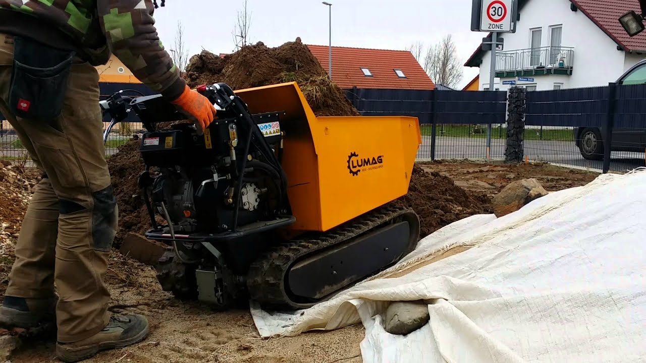 lumag dumper md500h im einsatz - YouTube