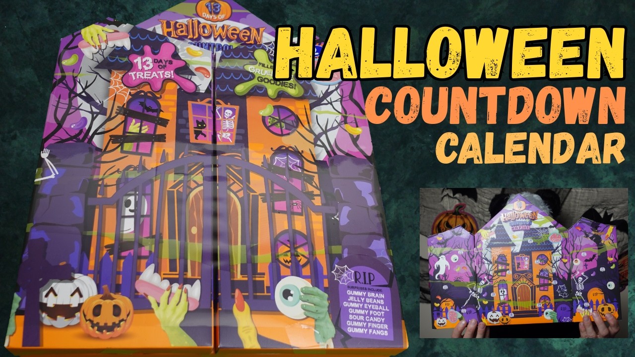 Opening 13 Days of Spooky Halloween Advent Countdown Calendar 🎃💀👻 - YouTube