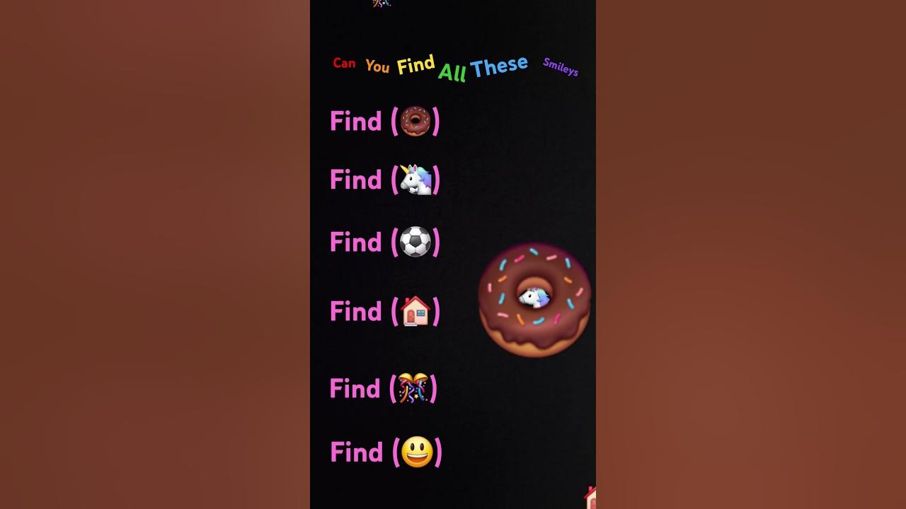 Can you find all these smileys😃 - YouTube