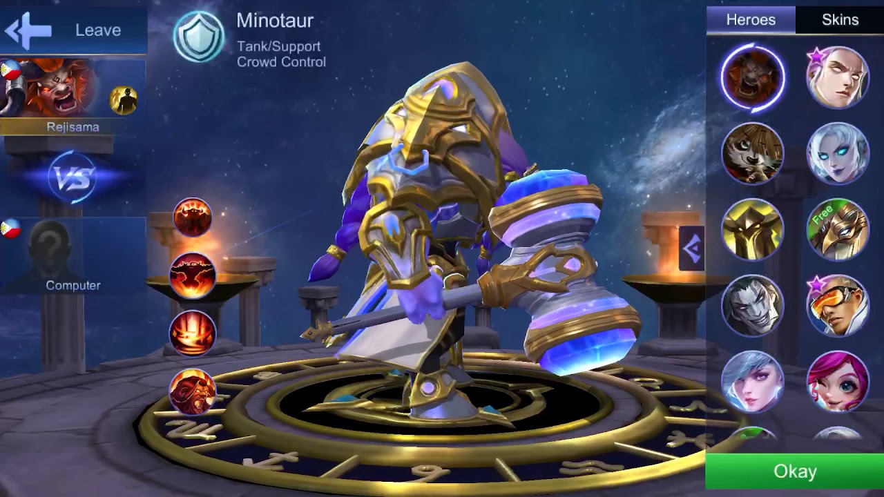 Mobile Legends - New Minotaur Taurus Zodiac Skin buying + gameplay ...