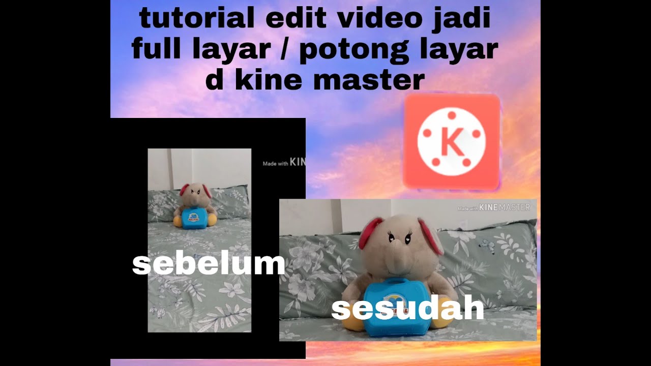cara edit video jadi full screen /potong video tutorial edit video ...