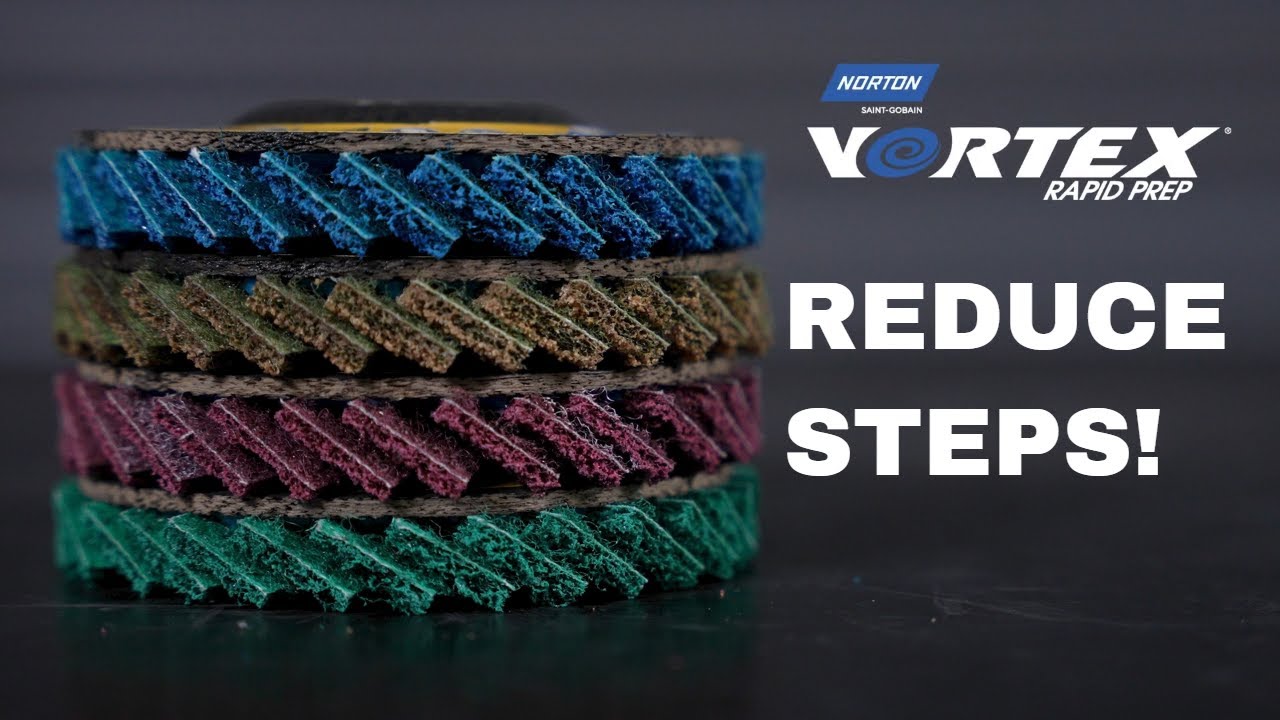 Reduce Steps w/ Norton Vortex Rapid Prep Flaps Discs! - YouTube