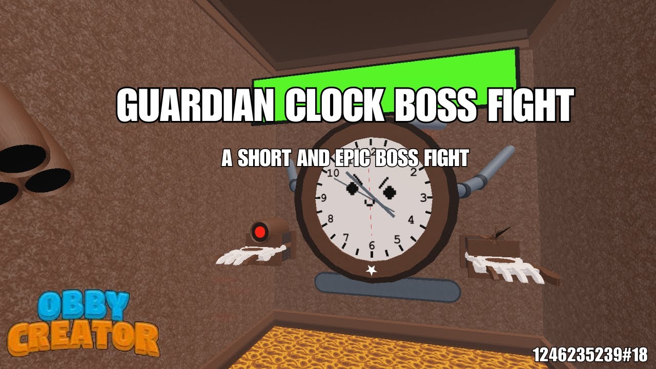 Guardian Clock Boss Fight ( Obby Creator ) - YouTube