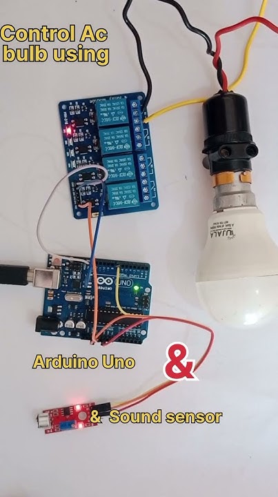 Controlling AC bulb with Arduino Uno and Sound sensor. #arduino #diy #shorts - YouTube