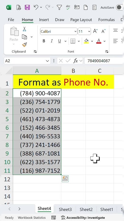 Excel tips by Dinesh Sharma #exceltips #exceltutorial how to format as phone number - YouTube