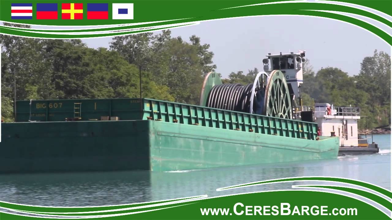 Ceres Barge Line - Project Cargo, Big Reel - YouTube