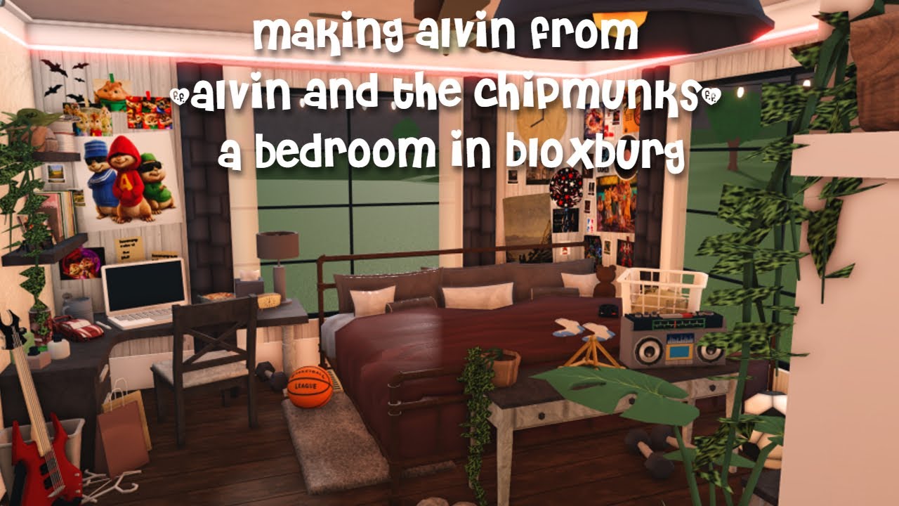 Making Alvin From "Alvin and The Chipmunks" A Bedroom In Bloxburg - YouTube