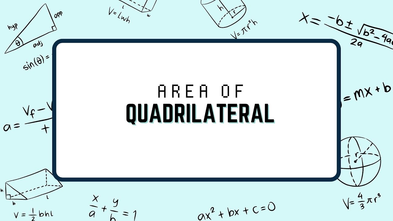 AREA OF QUADRILATERAL SHORT CUT METHOD - YouTube