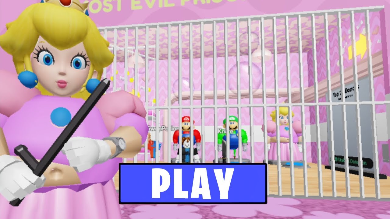 PRINCESS PEACH BARRY Vs BARRY's PRISON RUN #Obby NEW - YouTube
