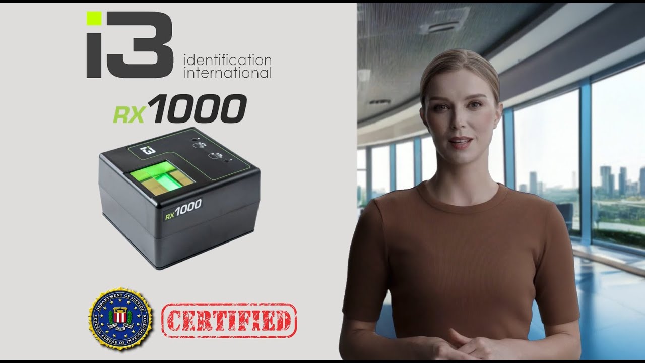 Transform your fingerprint capture quality with the i3 RX1000 fingerprint scanner - YouTube