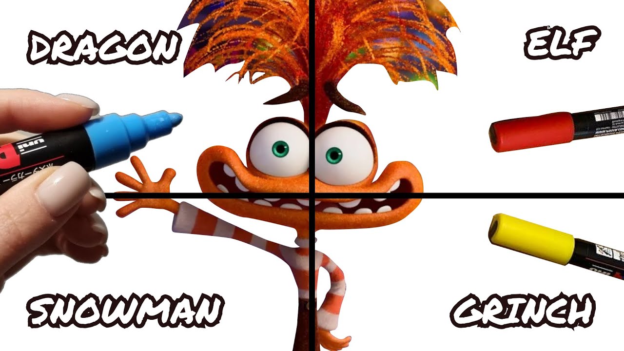 One Drawing - 4 different style! NEW YEAR Edition! 🎅🎅 - YouTube