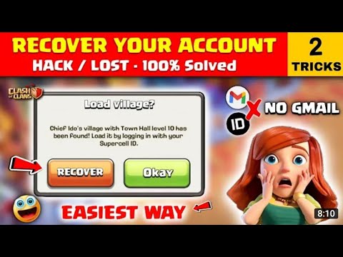 Recover Your Locked Account Easily Without Purchase Receipt || Coc New ...