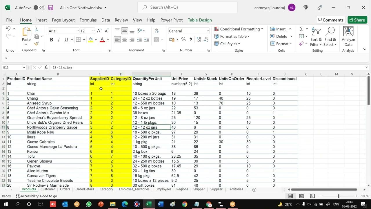 How to create a data model using Erwin from NorthWind Database - YouTube