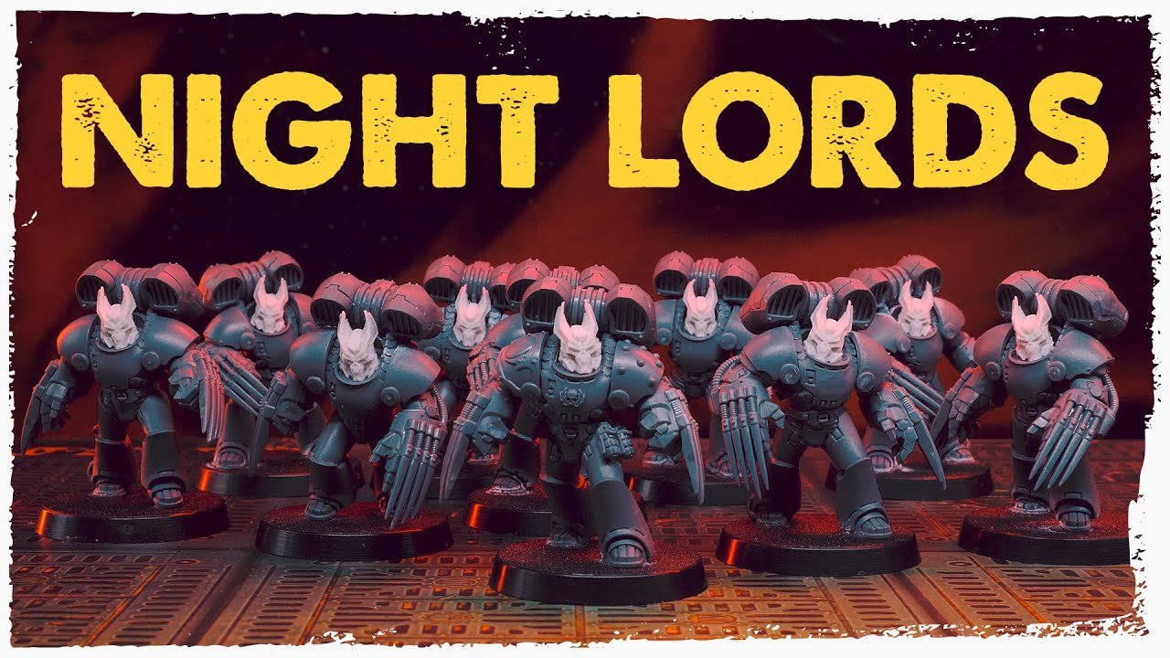 Kitbashing the best villains in Warhammer - 30k Night Lords - YouTube