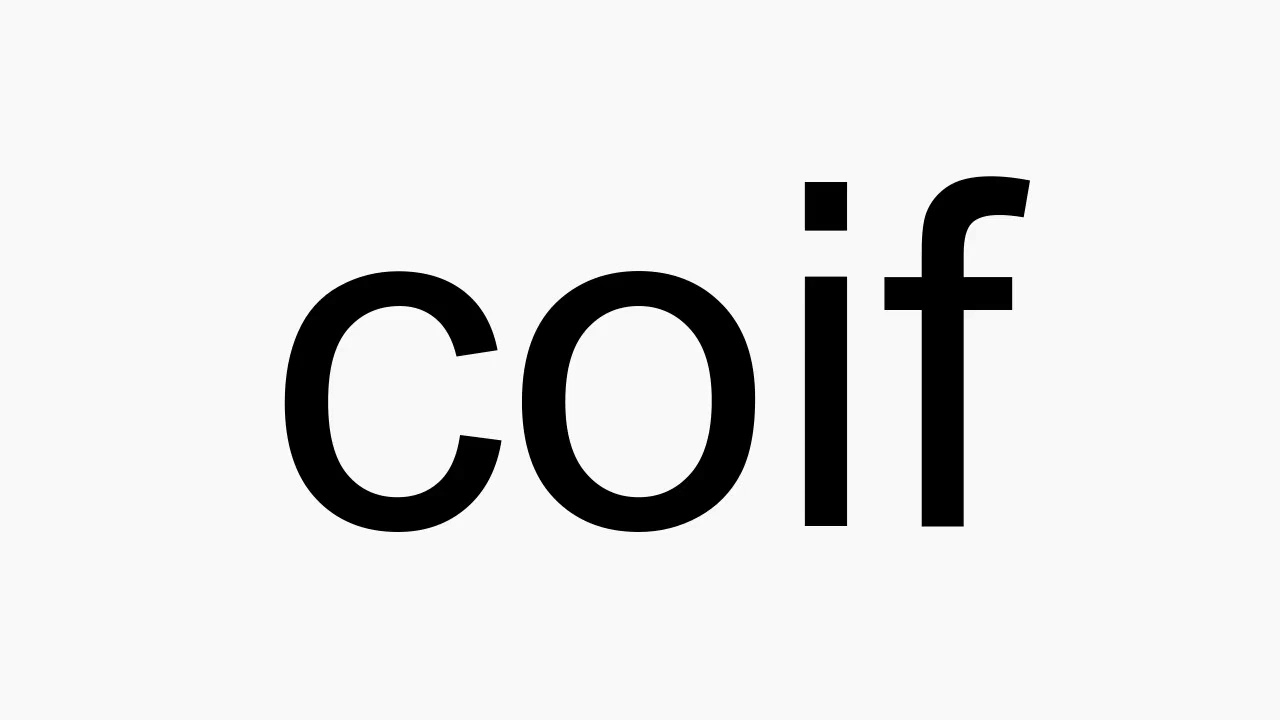 How to pronounce coif - YouTube