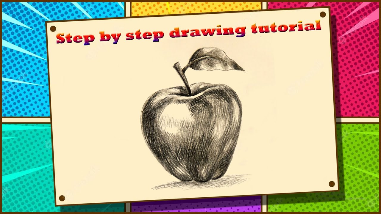 Mastering Realistic Apple 🍏🍎 Drawing: Step-by-Step Shading Tutorial ...