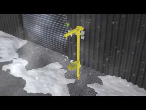 Bradley Heat Trace Showers with Halo Eye/Face Wash Technology - YouTube